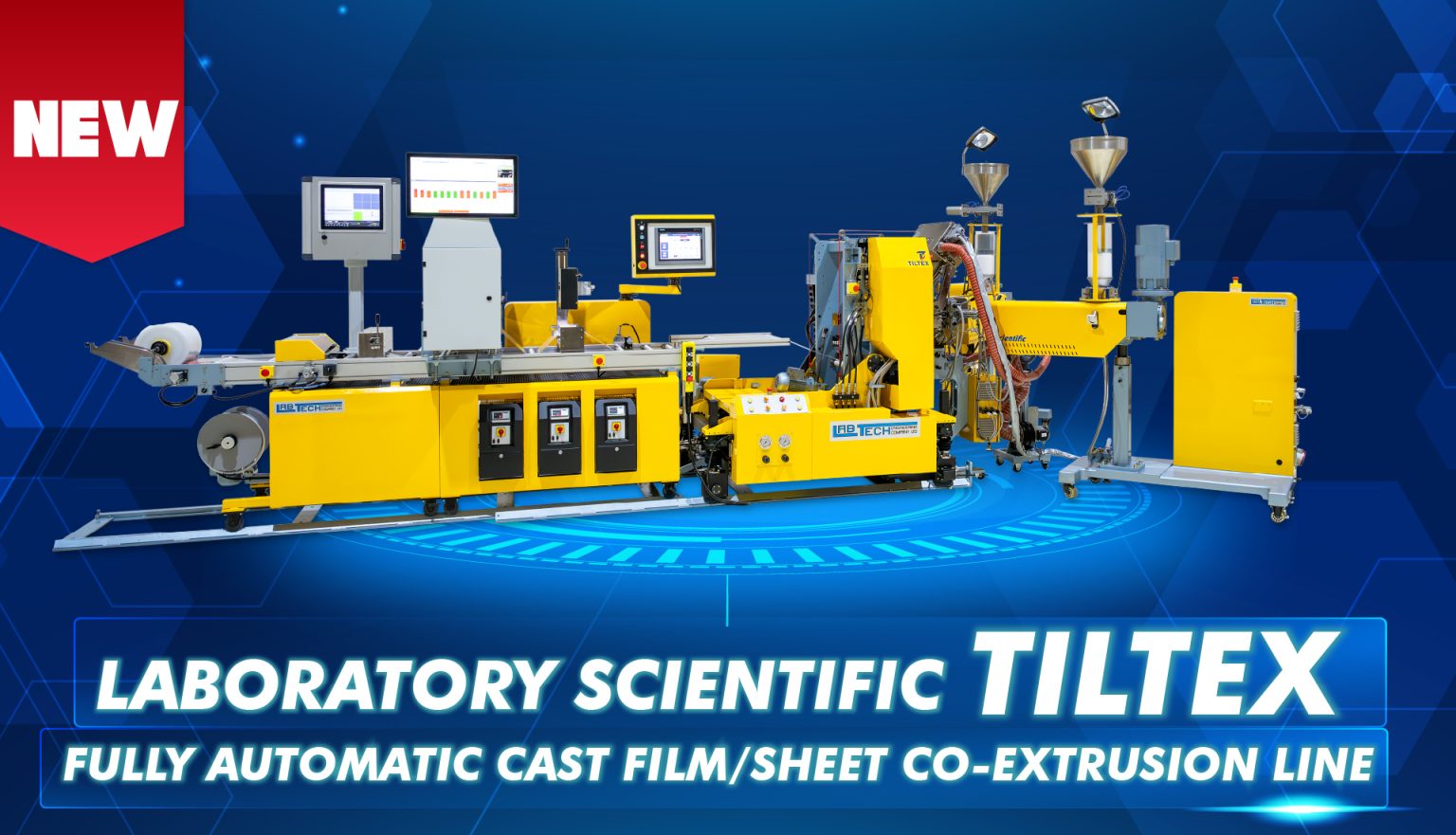 NEW! TILTEX Fully Automatic Cast Film / Sheet Co-Extrusion Line ...